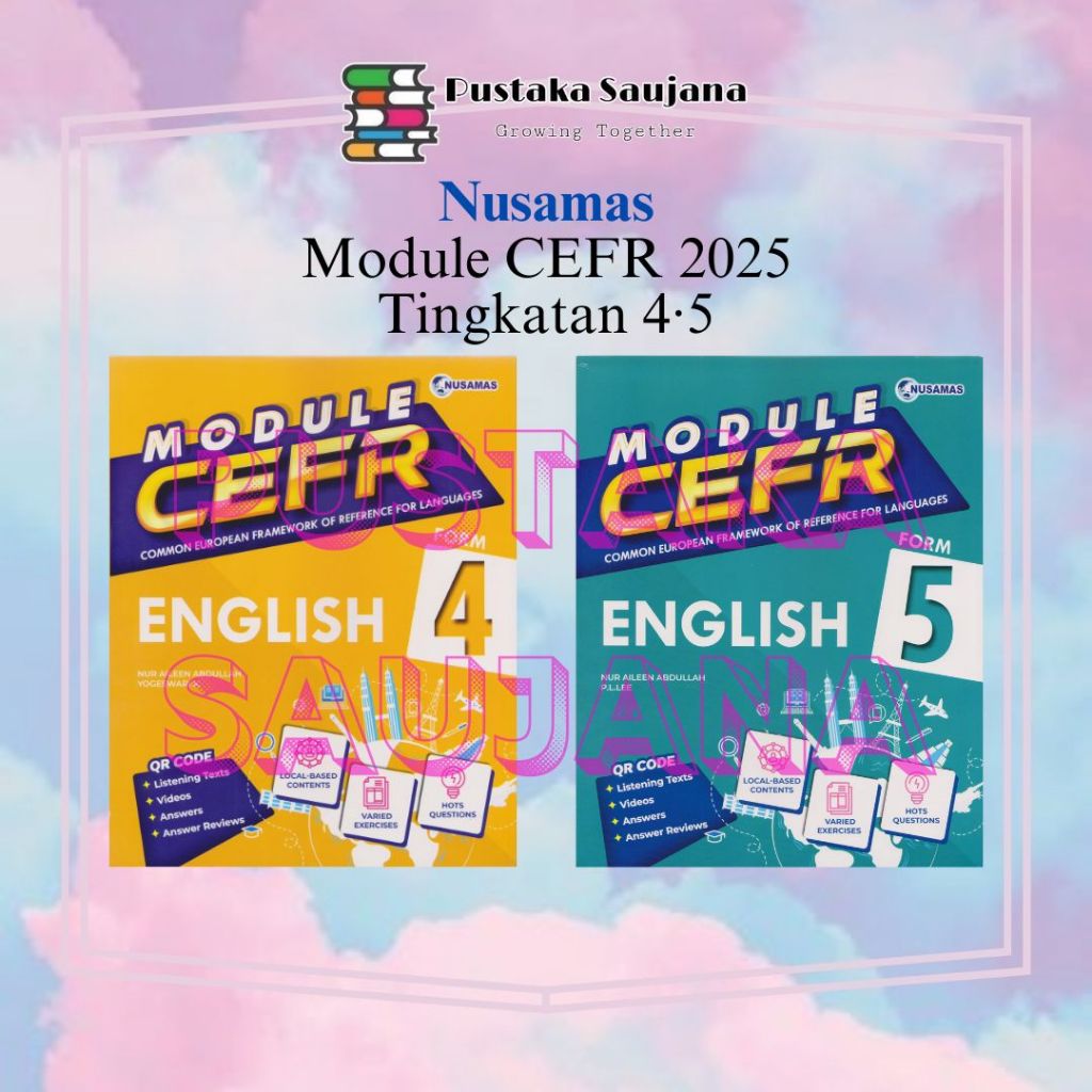 [Saujana] Nusamas Module CEFR 2025 KSSM English Form 4 & 5 | Shopee Thailand