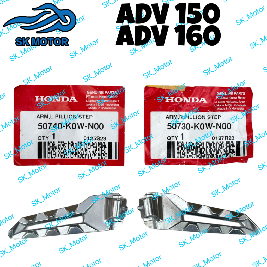 Honda ADV 150 160 ด้านหลัง Pillion Step Arm ซ้ายขวาพักเท้าเท้าเหยียบขา ...