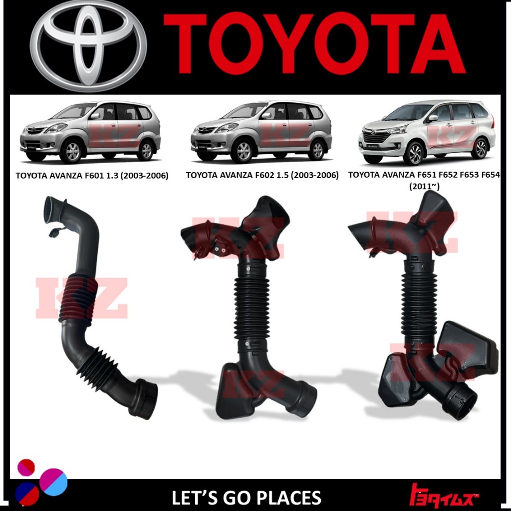 Toyota AVANZA F601 F602 F603 F651 F652 F653 F654 2007-2020 ท่อไอดี AIR ...