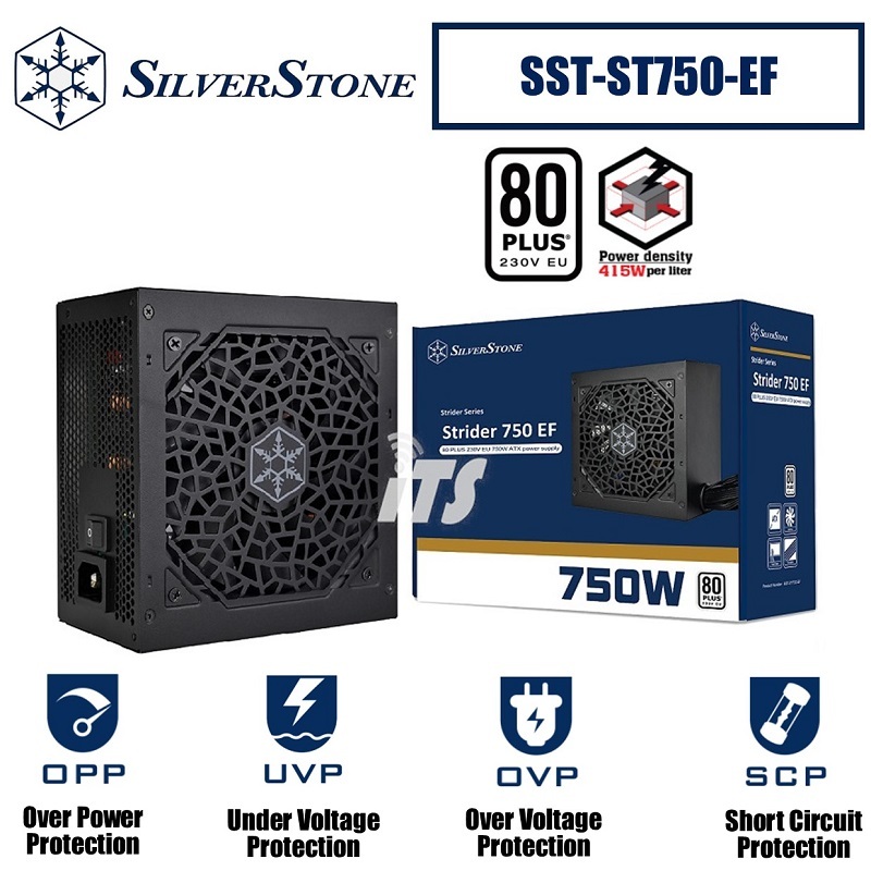Silverstone Strider 550/650/750 EF 80 PLUS 230V EU ATX (PS2) แหล่งจ่าย ...