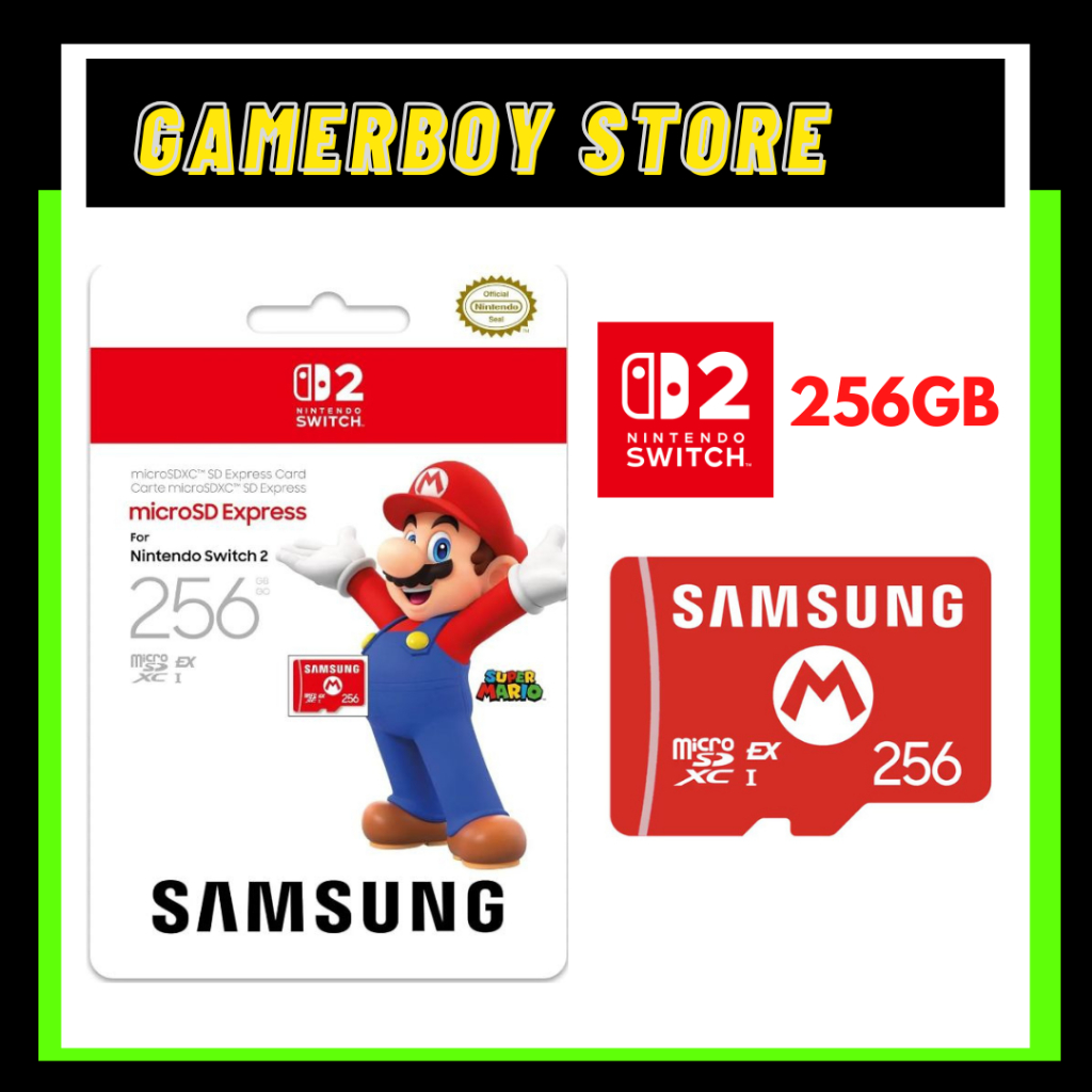 SAMSUNG MICROSDXC - MICRO SD EXPRESS 256GB สําหรับสวิตช์ 2 | Shopee ...