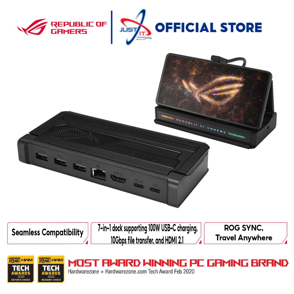 ASUS ROG BULWARK DOCK DG300 7-IN-1 USB-C DOCK - (90XB0A4N-BDS000 ...