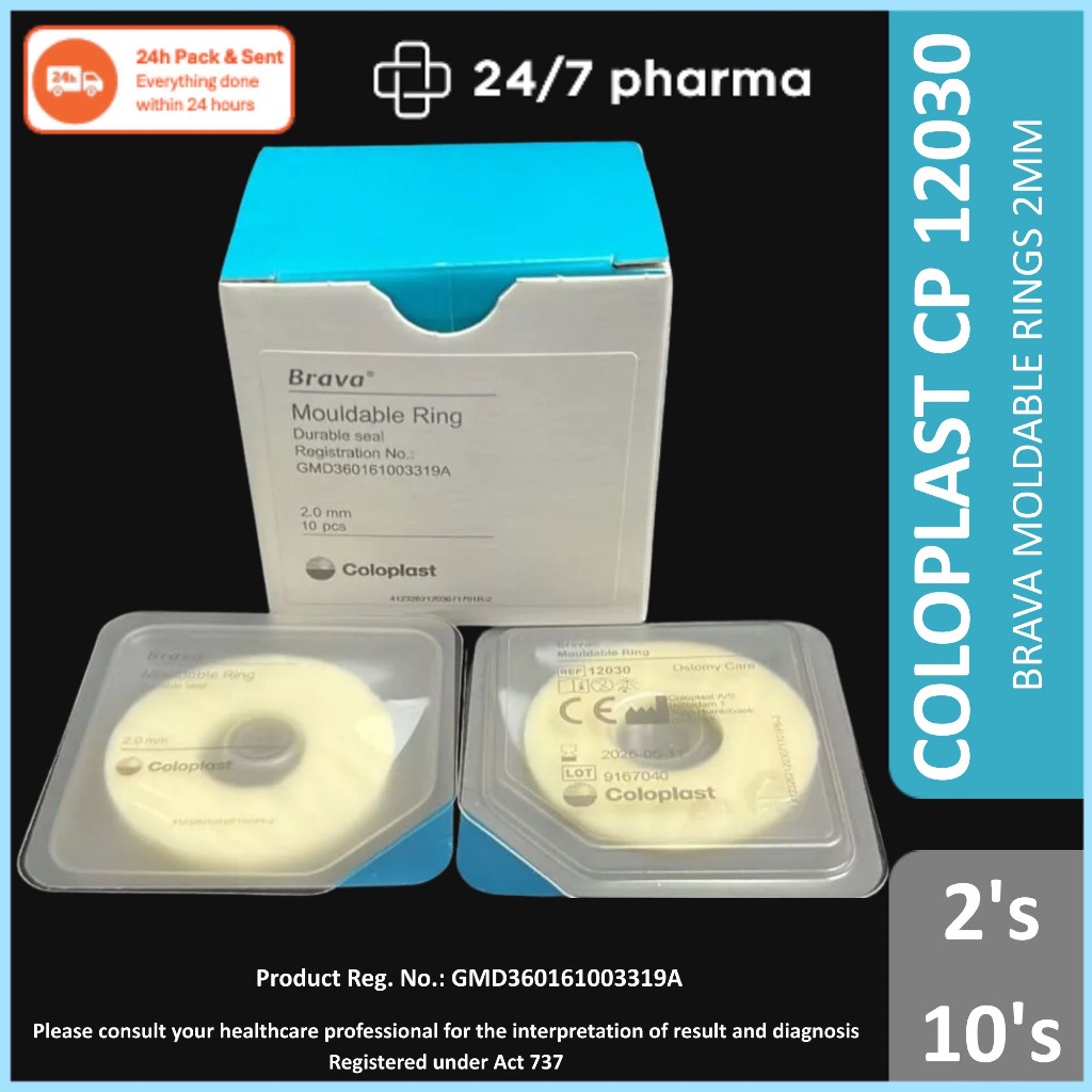 COLOPLAST CP 12030 BRAVA MOLDABLE RINGS 2MM 康乐保口袋可塑贴环CP12030 防水贴 10 ...