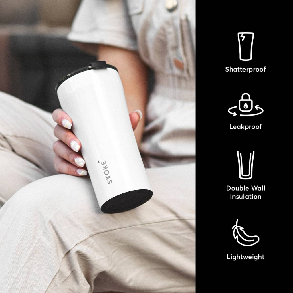 STTOKE Worlds First Shatterproof Ceramic Cup 12oz/340ml [Reven Coffee ...