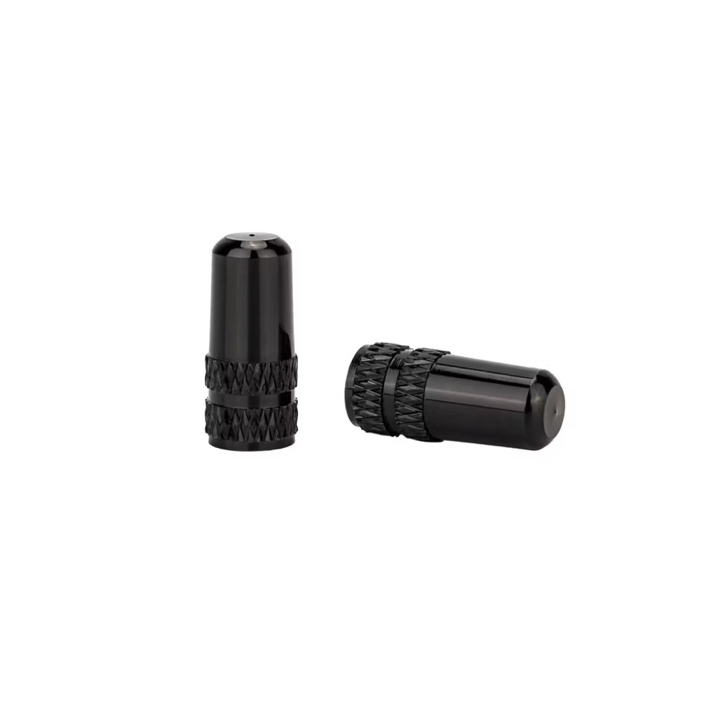 ALUMINIUM PRESTA VALVE CAP - สีดํา (2 ชิ้น) | Shopee Thailand