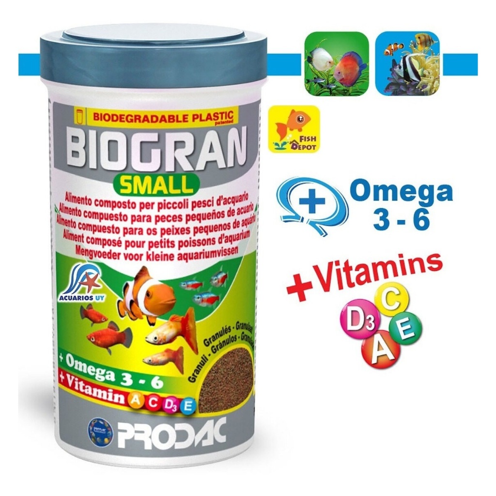 Prodac Biogran Small 45g – อาหารปลาเขตร้อนระดับพรีเมียม Fast Growth ...