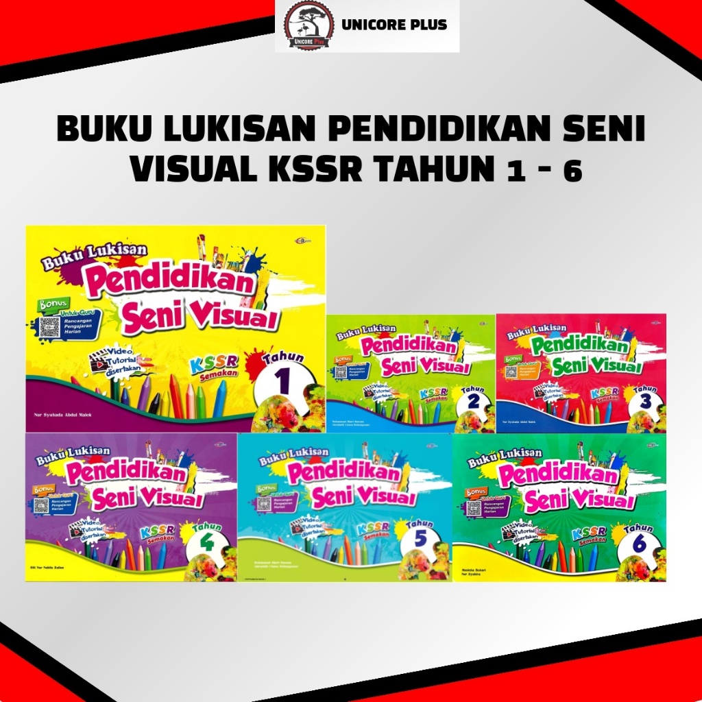 [ใหม่ 2025] KSSM VISUAL ART EDUCATION PAINTING BOOK YEAR 1 - 6 | Shopee ...