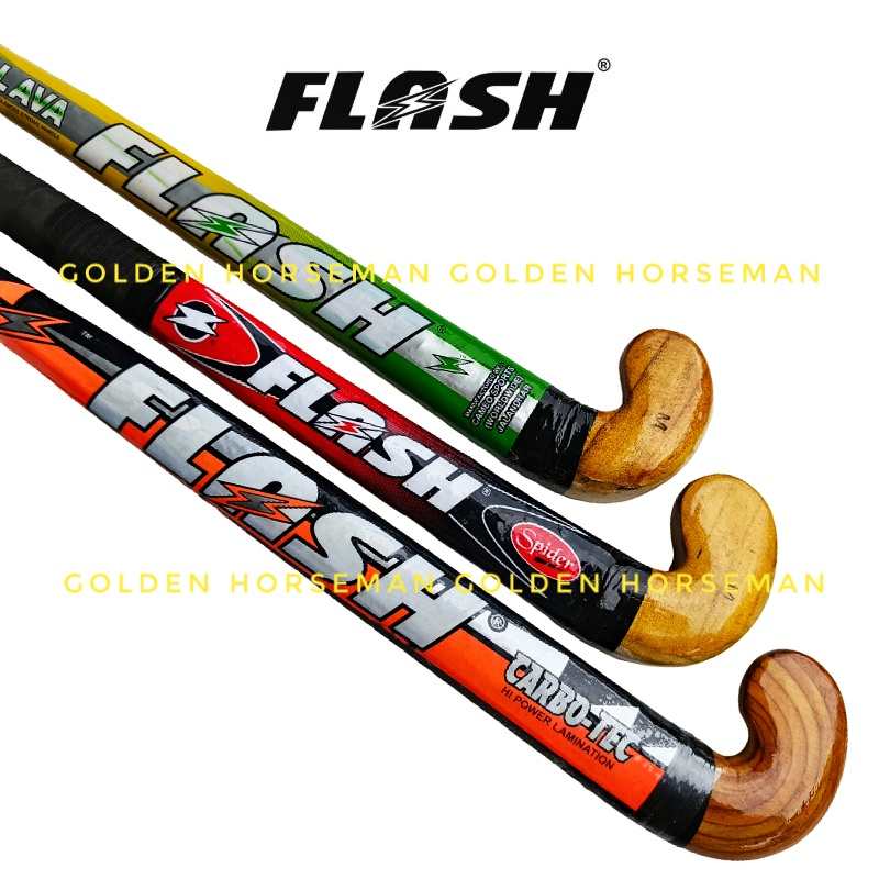 FLASH Hockey Stick Kayu Hoki Berkualiti (LAVA, SPIDER, CARBO-TEC ...