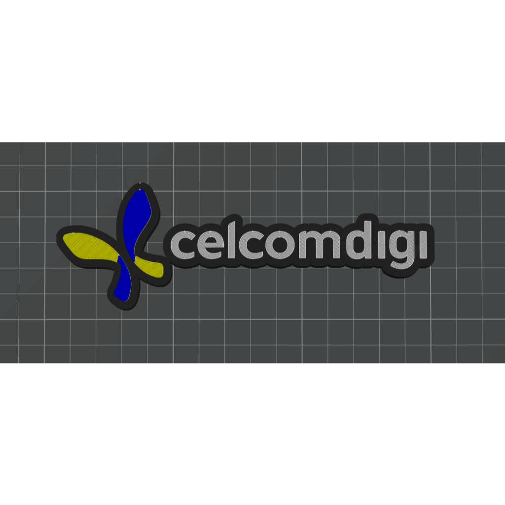 โลโก้ Celcom Digi 3D หรือแม่เหล็กติดตู้เย็น | Shopee Thailand