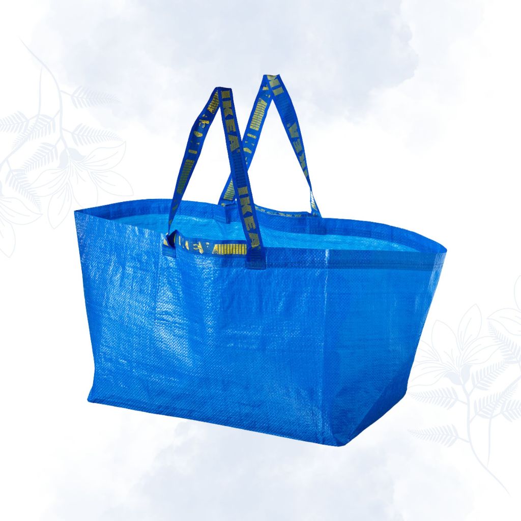 IKEA FRONTA Carrier Bag Blue Bag Biru Shopping Grocery Bag Laundry Dobi ...
