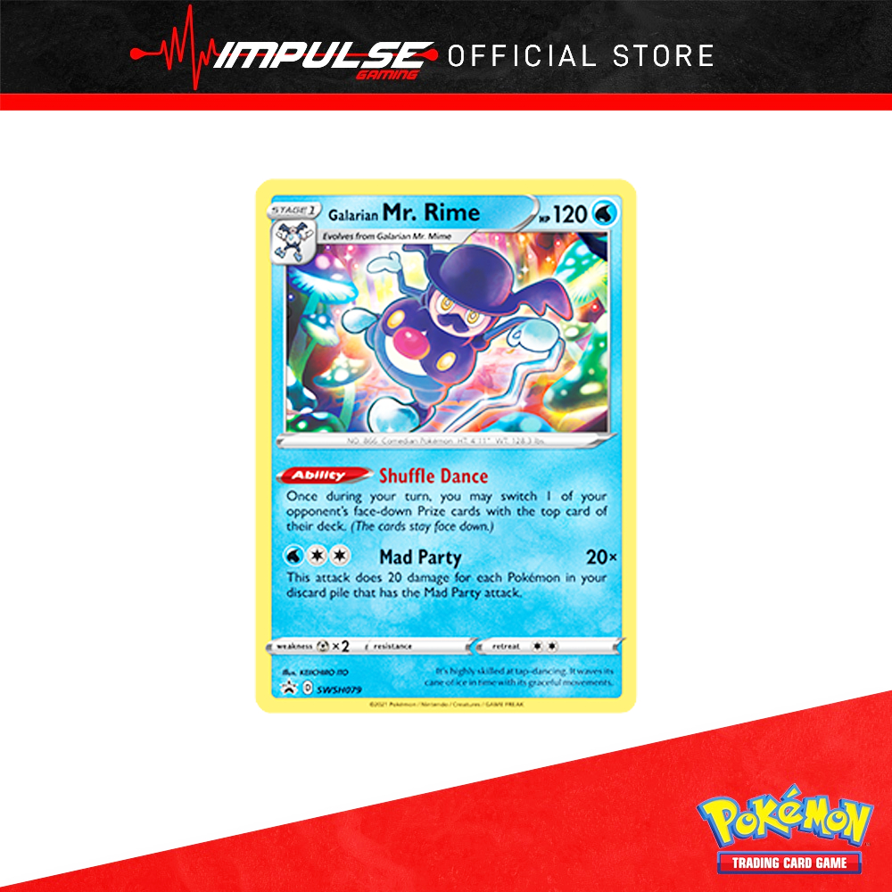 การ์ด Pokemon Tcg Eng: SWSH079 Mr.Rime | Shopee Thailand