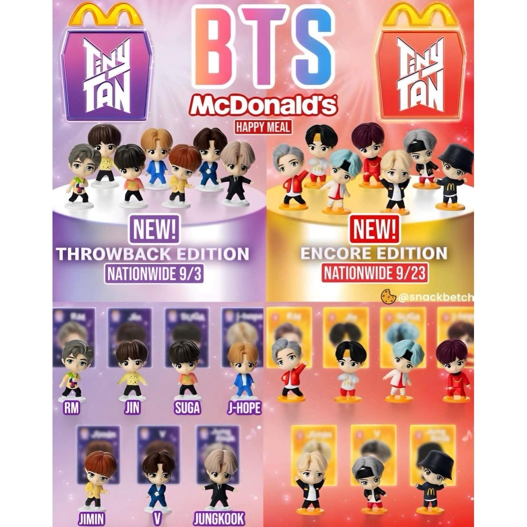 McDonalds McDonalds Mcd Meokdi Happy Meal Toy X TinyTan BTS Throwback / Encore Edition 2025 ...