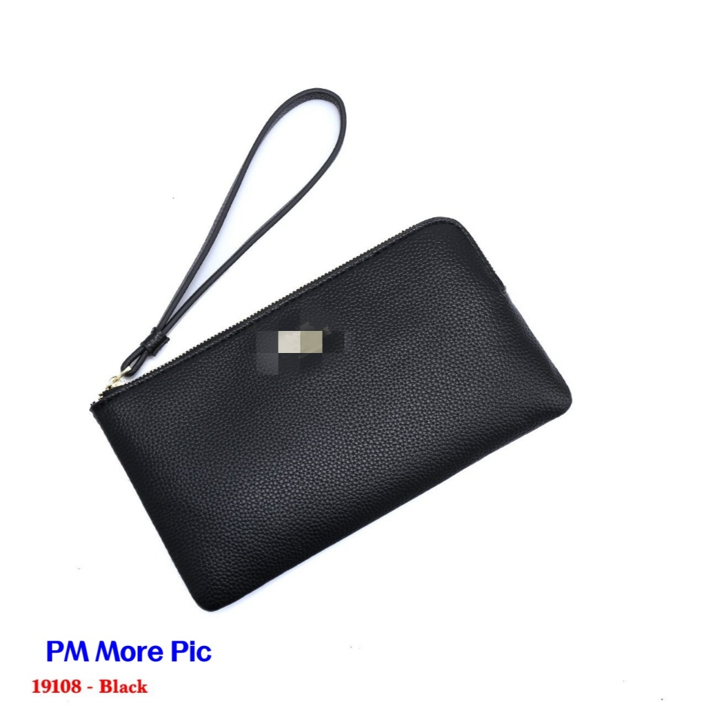 ผู้หญิงธรรมดาสีกระเป๋าสตางค์ซิปกระเป๋าสตางค์ Beg Wristlet Beg Duit ...