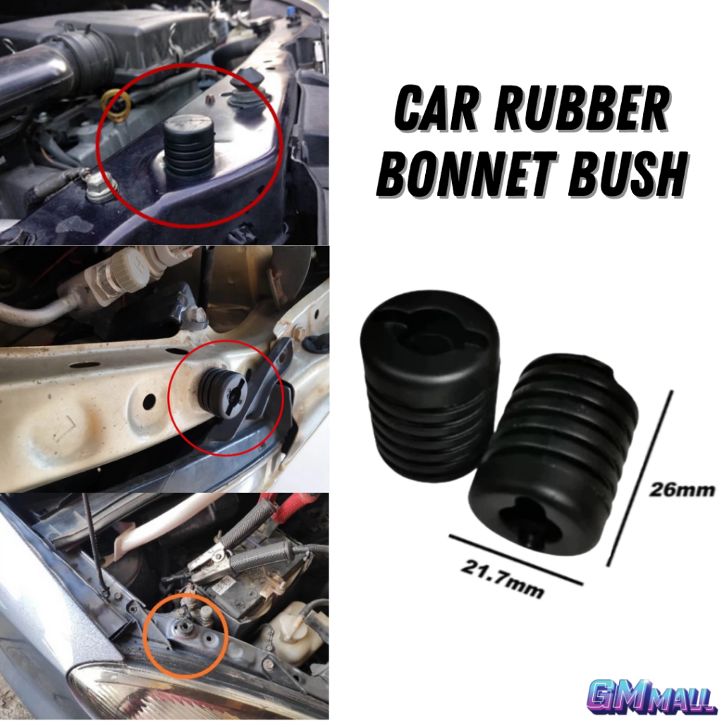 Getah Bonet Depan Kereta รถด้านหน้า Bonnet Bush ยาง Hood Boot Toyota ...