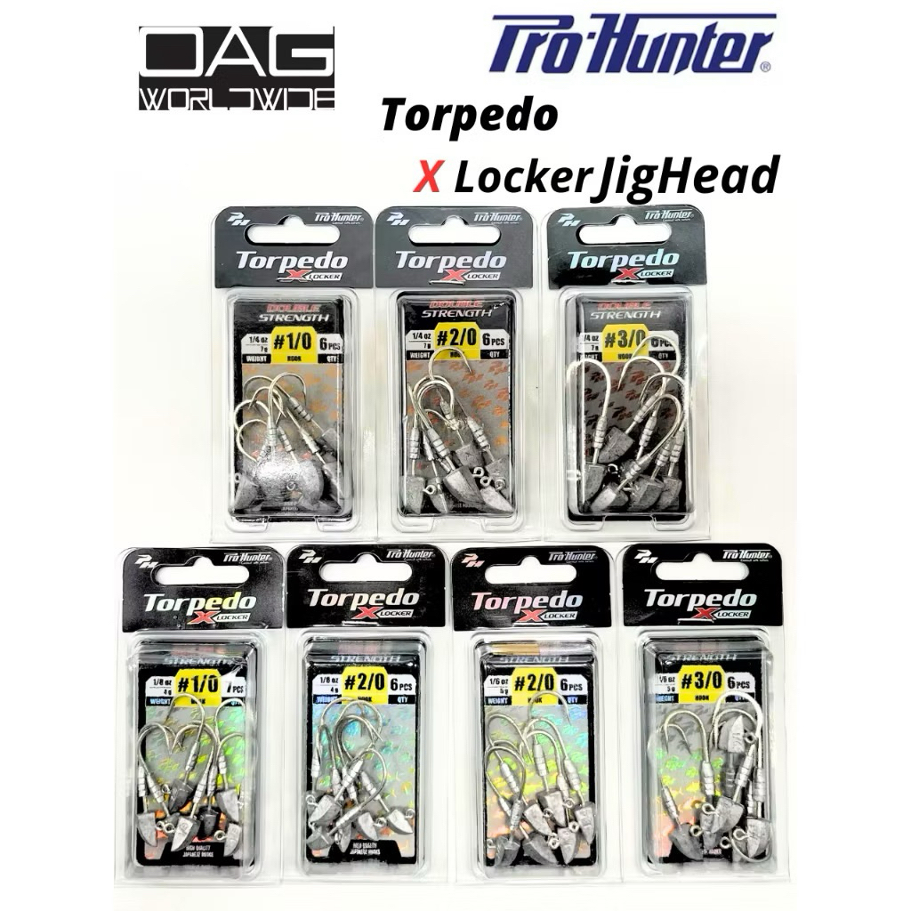 PRO HUNTER TORPEDO X LOCK DOUBLE STRENGTH JIGHEAD | Shopee Thailand