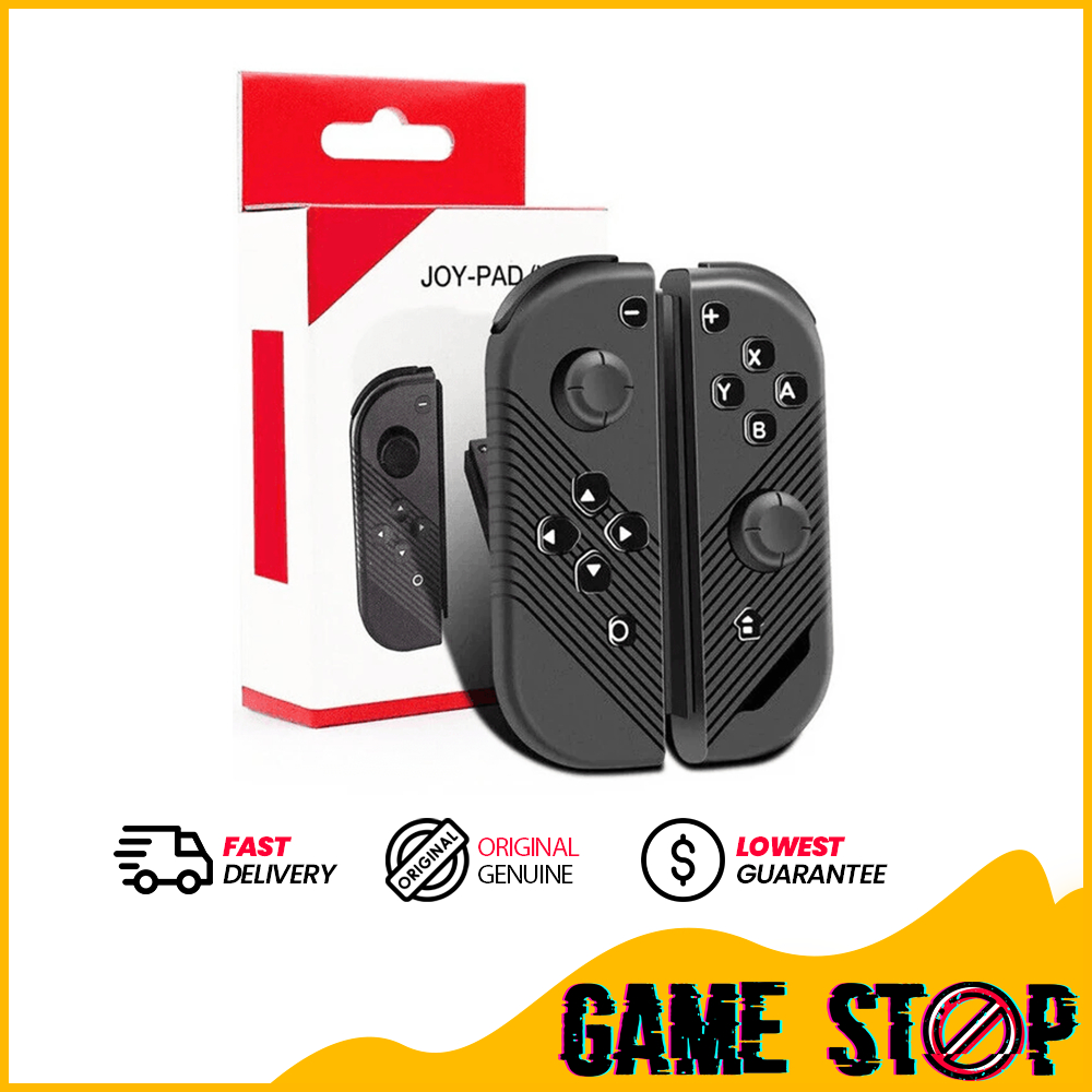 Dobe Switch คอนโทรลเลอร์ Joy-Con Crystal - สีดํา / นีออน [TNS-19185B] | Shopee Thailand