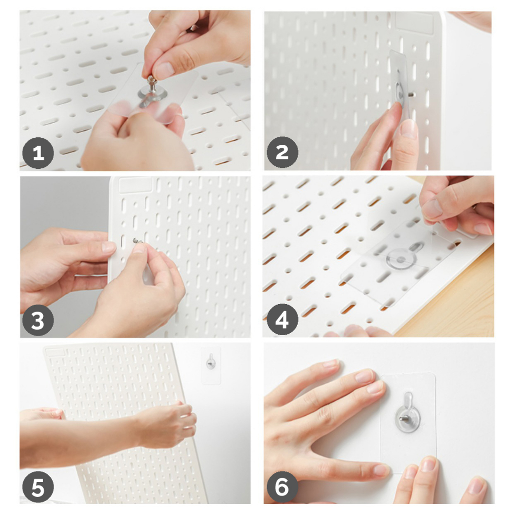 Zeni Pegboard Organizer PRO ที่วางโทรศัพท์และชั้นวางอุปกรณ์เสริมเข้ากันได้กับ IKEA SKACIS ...