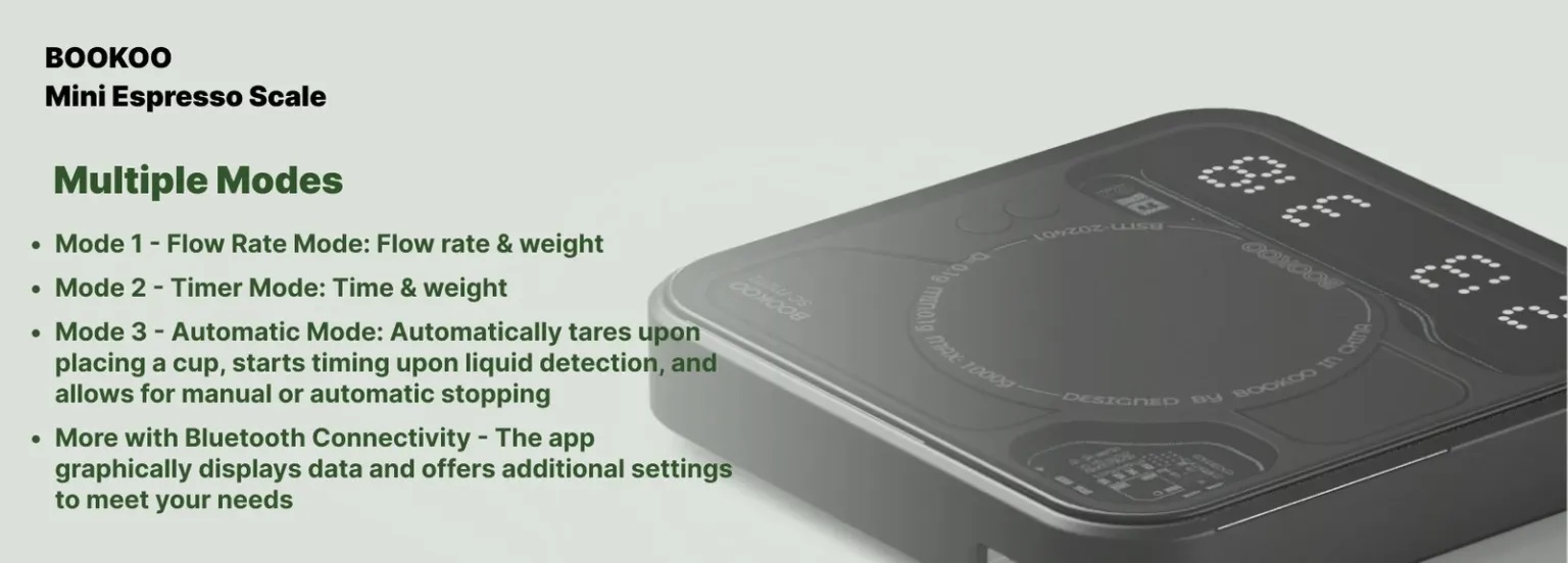 Bookoo THEMIS Mini Coffee Scale Espresso Scale Mini Scale Coffee Scale ...