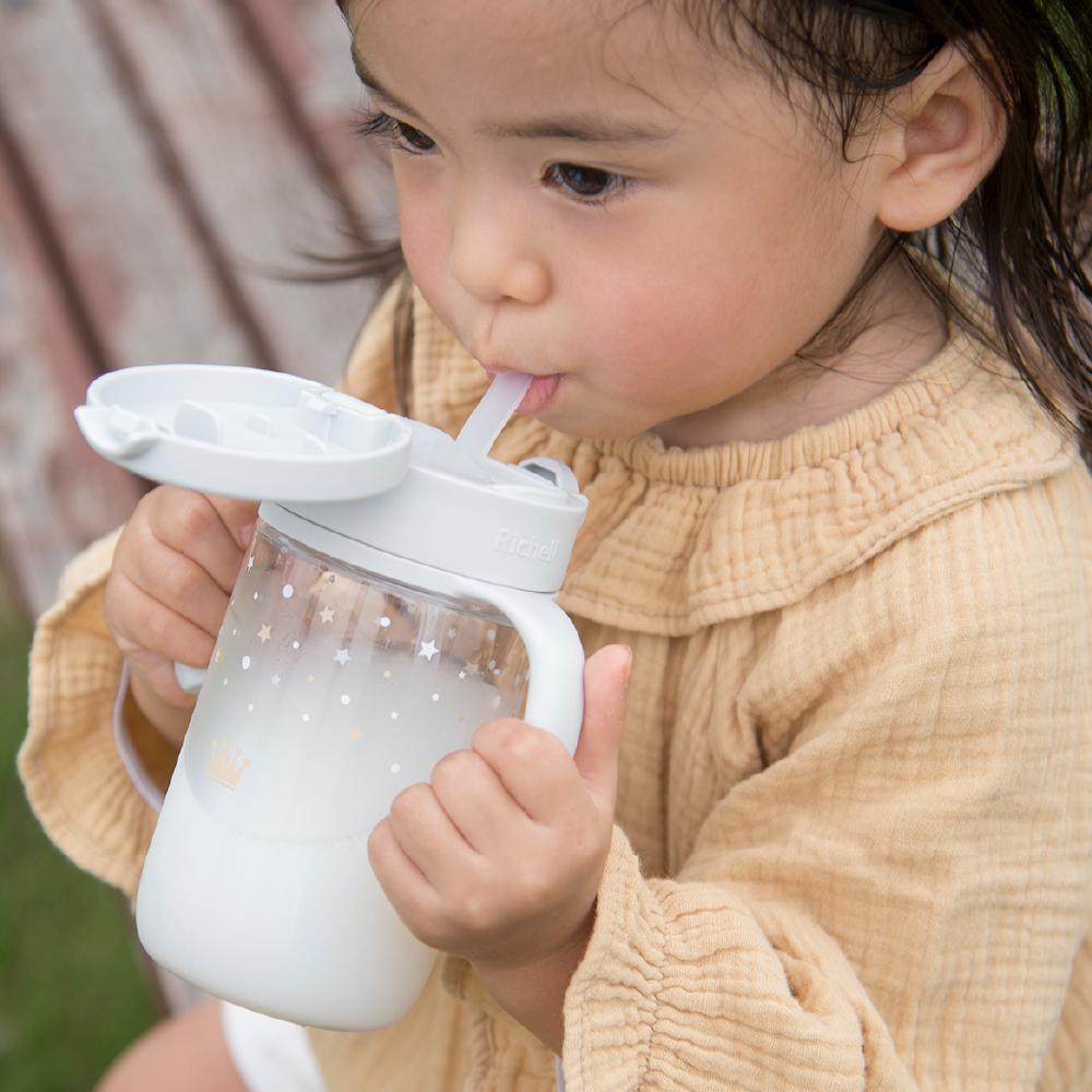 Richell Axstars Baby Straw Cup 7m+ (200ml / 320ml / 450ml) ขวดฟาง Air Botol Kanak Kanak | Shopee ...