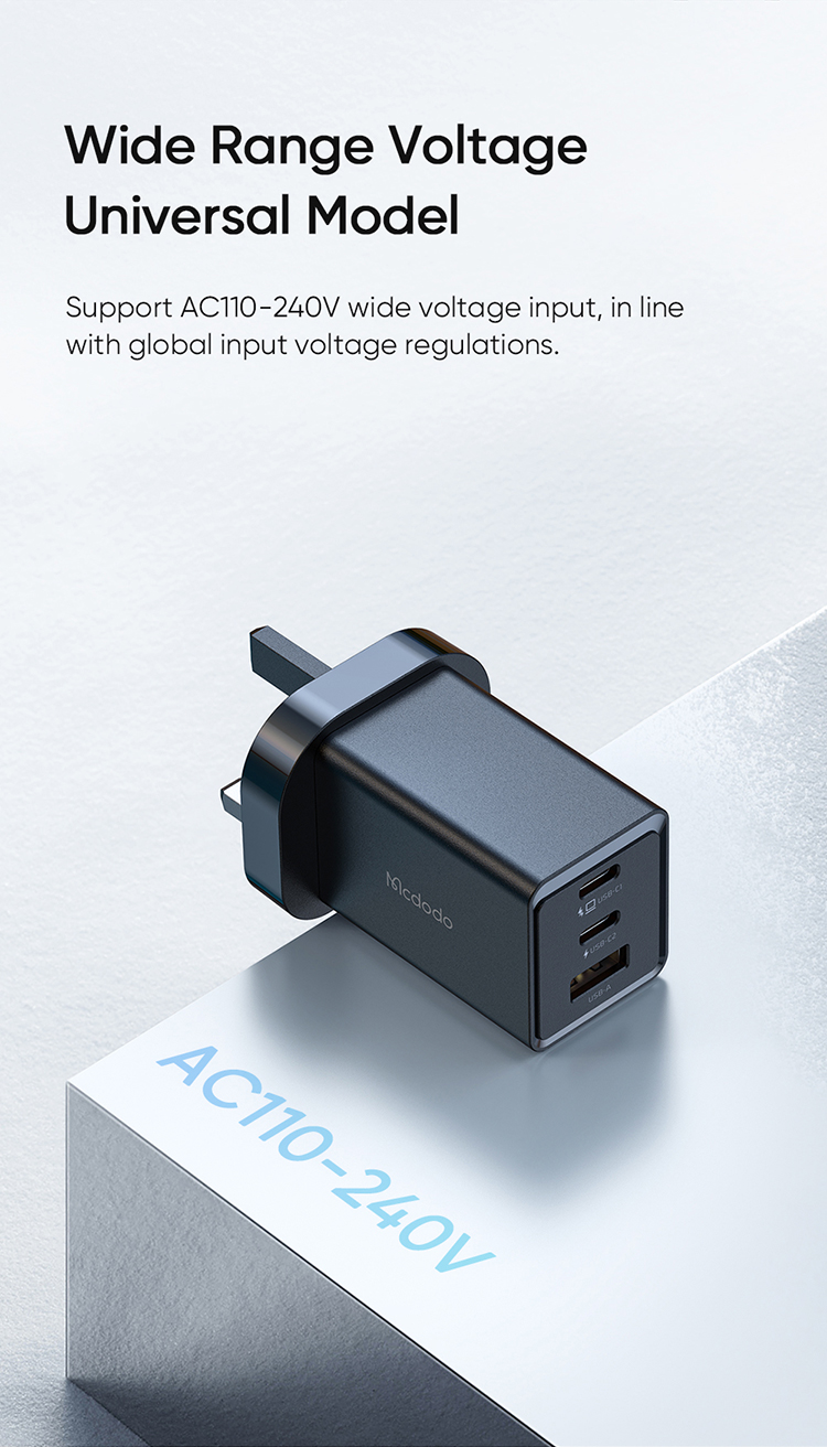 Mcdodo CH 155 Fast Charger GaN 67W Quick Charge 4.0 3.0 USB C PD ...
