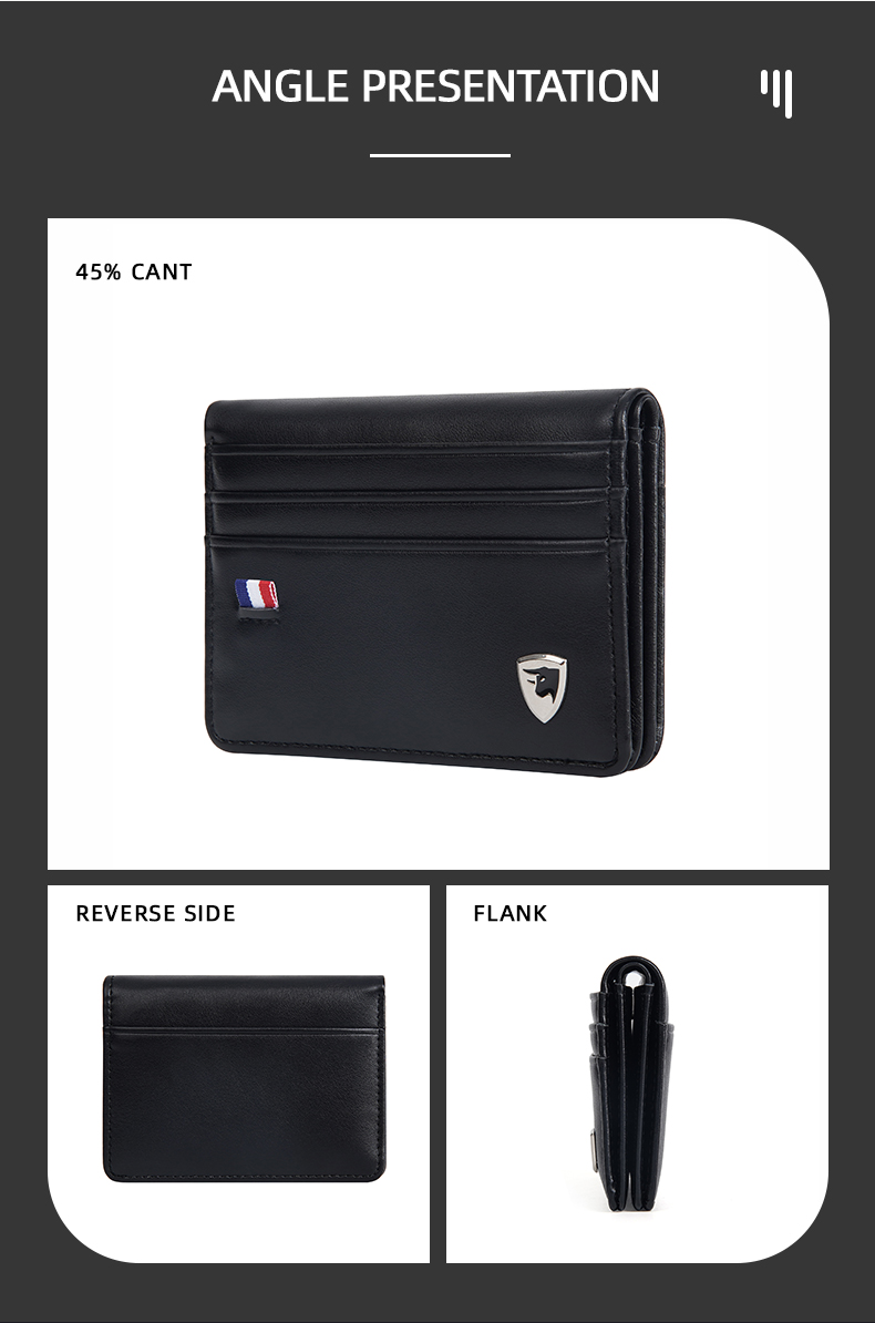 Unisblack Small Men Wallet, Short Wallet Men, Card Holder Wallet ...
