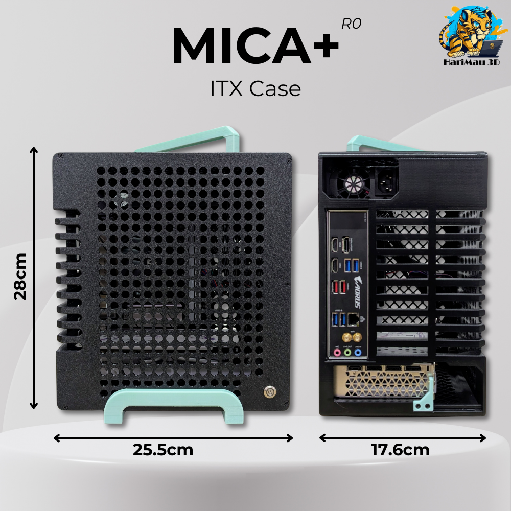 [ Mica+ ] ITX Case Mini ITX Mini Case [ 12.5L / 790g / Portable ...