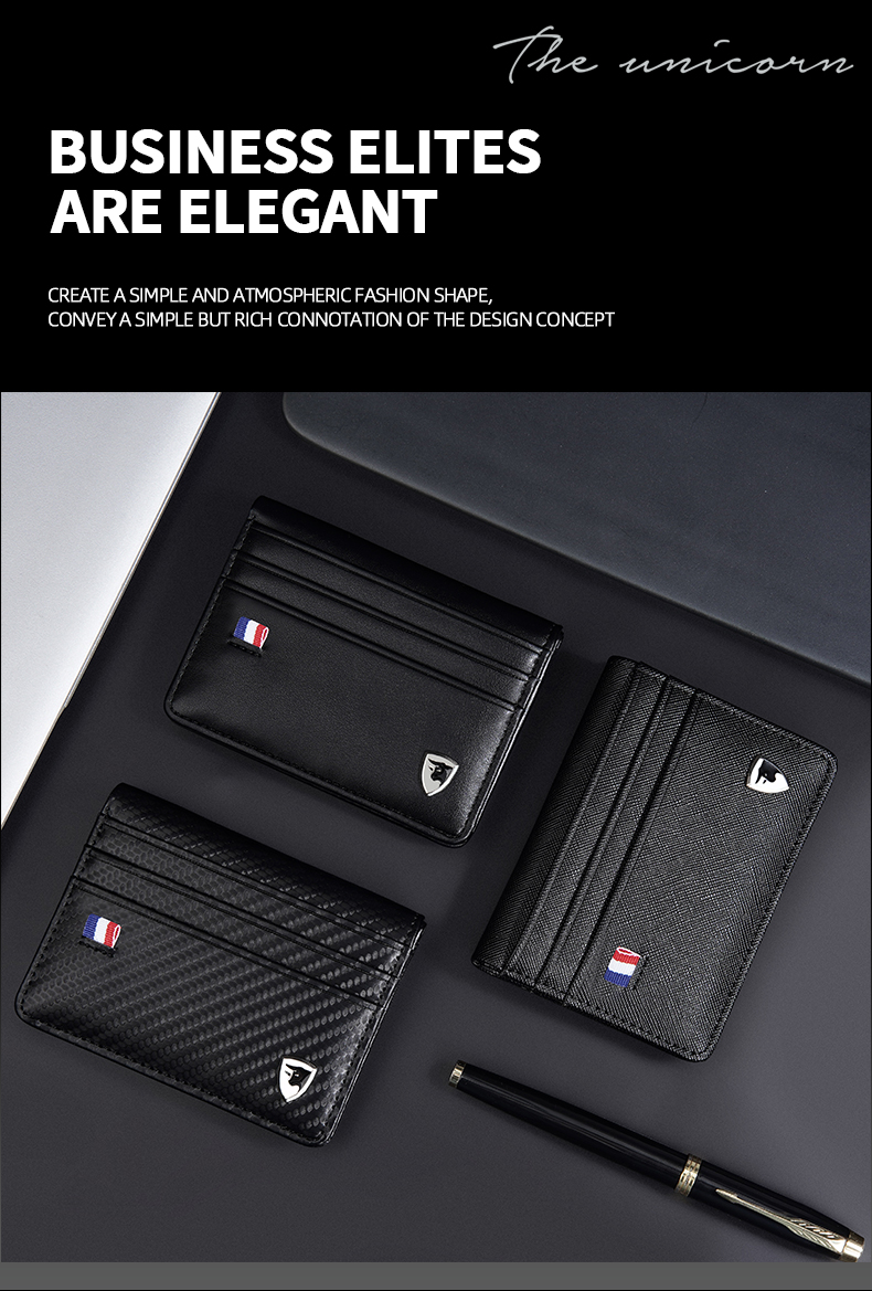 Unisblack Small Men Wallet, Short Wallet Men, Card Holder Wallet ...