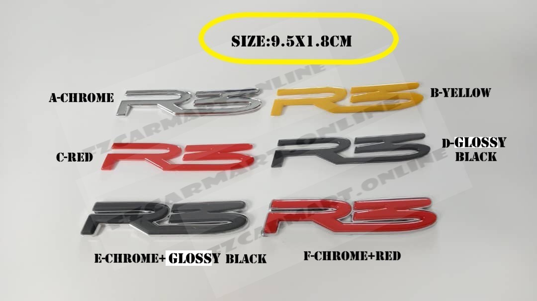 PROTON NEO/SATRIA/WIRA/PERSONA/SAGA R3 EMBLEM LOGO -(ABS) | Shopee Thailand