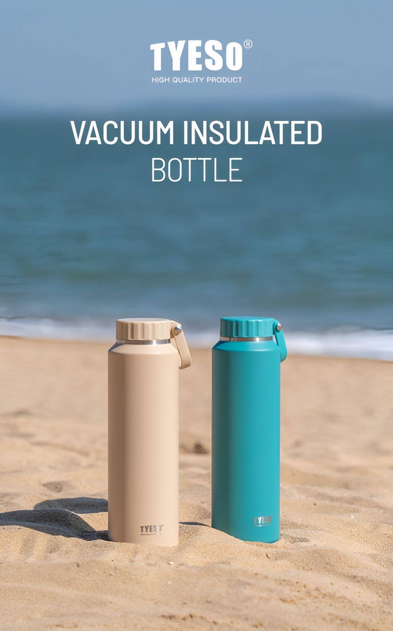 Tyeso ขวดแก้วฉนวนสุญญากาศพร้อมที่จับ (500ml/710ml) TS-8755C/8756C | Shopee Thailand