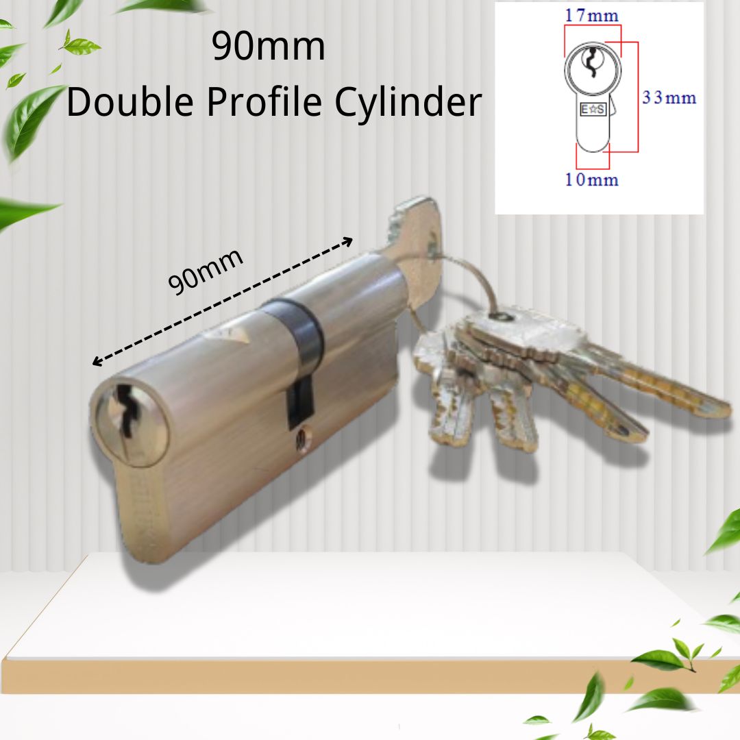 Hiluke Double lock Profile กระบอก 90 มม. / กระบอกโปรไฟล์ยูโร 90 มม. ...