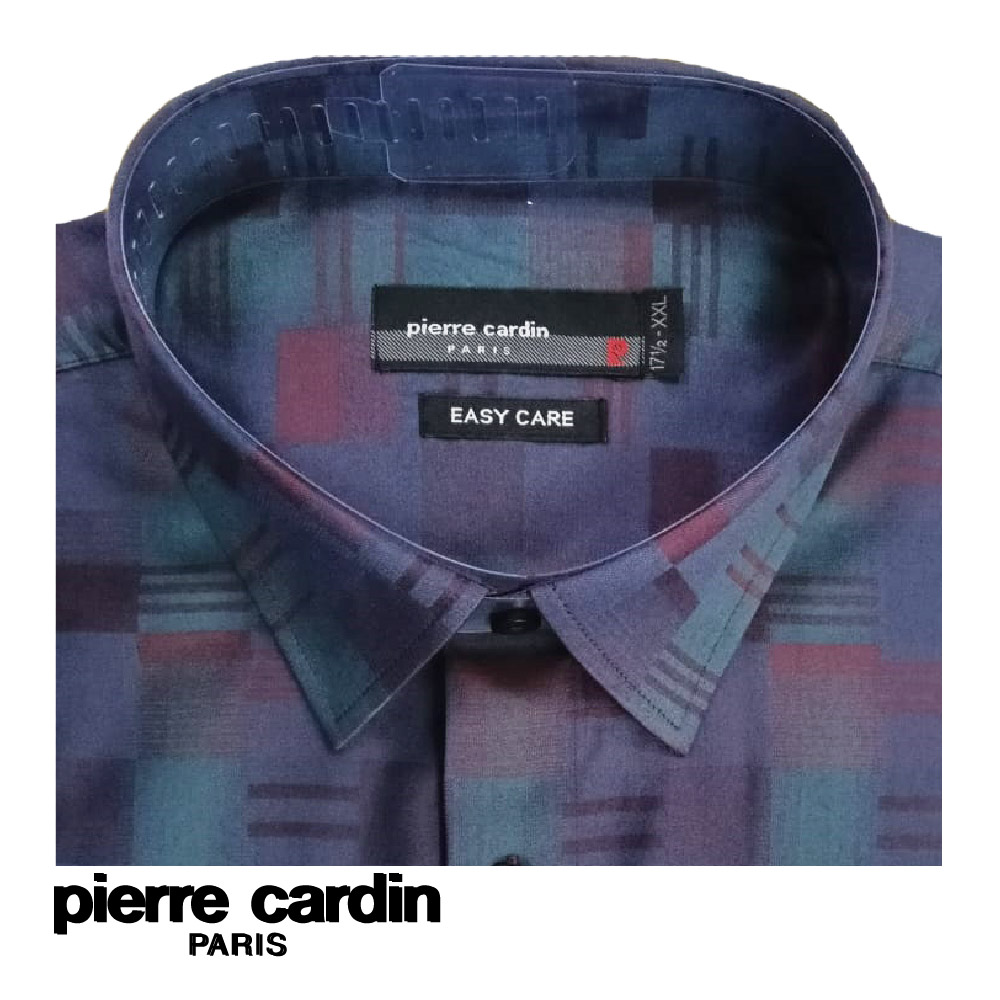 Pierre Cardin Mens Short Sleeve Modal Check Shirt With Pocket (Semi ...