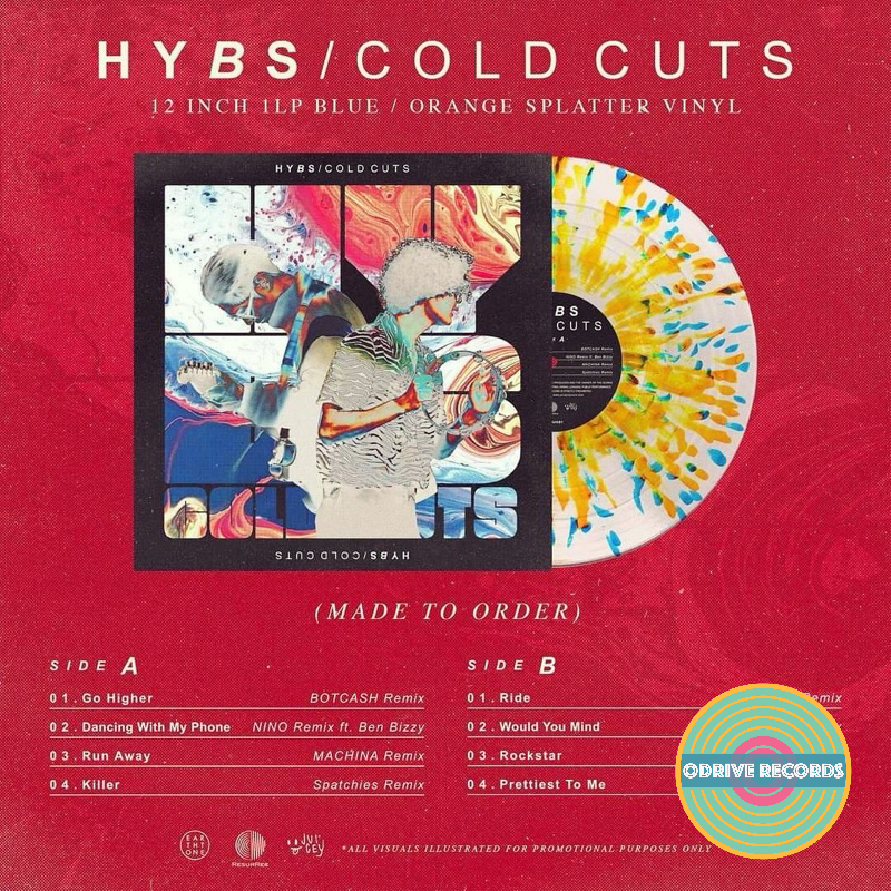 Hybs - แผ่นไวนิลกระเด็น Cold Cuts (รุ่นลิมิเต็ดอิดิชั่น รีมิกซ์ สีฟ้า ส้ม) | Shopee Thailand