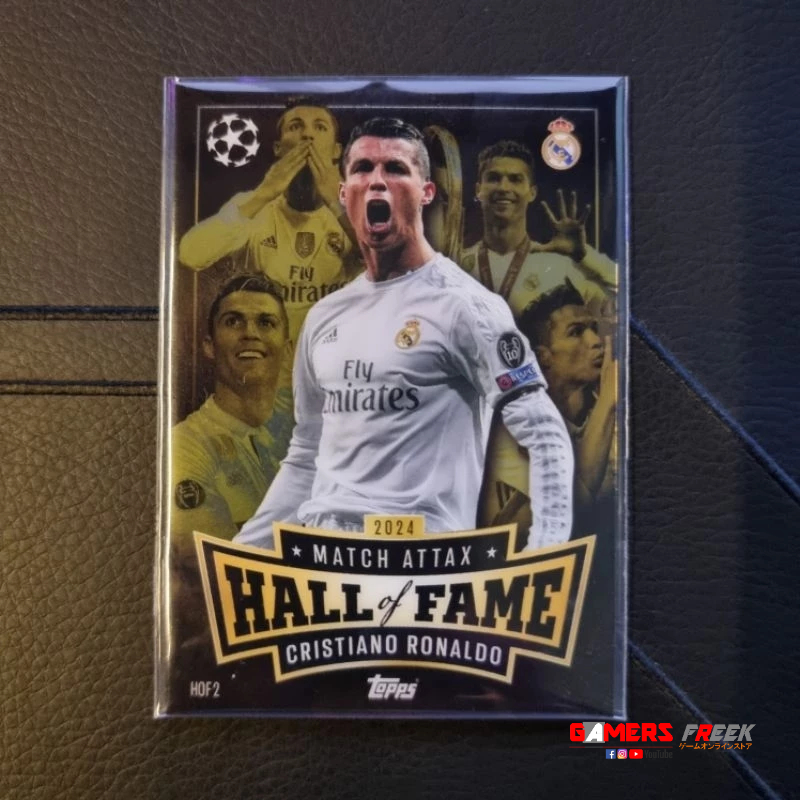 Topps Match Attax 2024-2025 Hall of Fame Chrome Cristiano Ronaldo Real ...