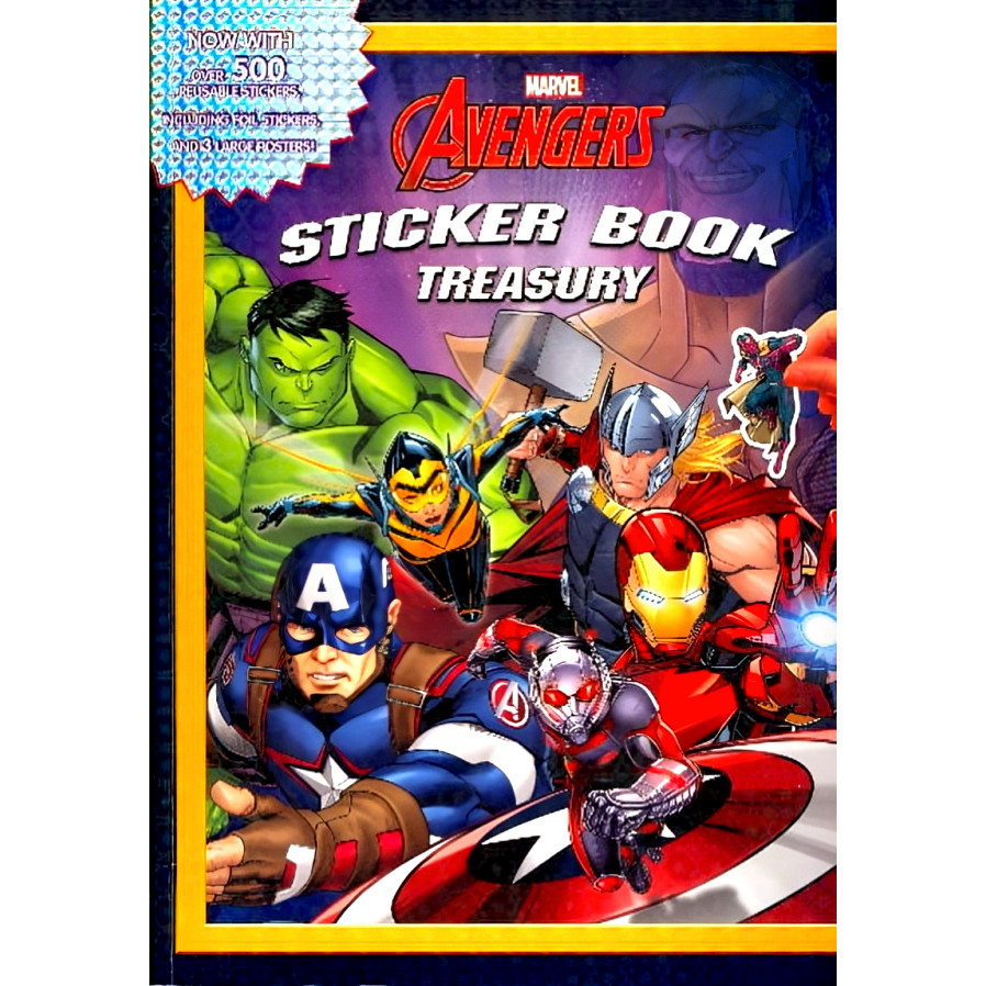(BX) MARVEL AVENGERS STICKER BOOK TREASURY | Shopee Thailand
