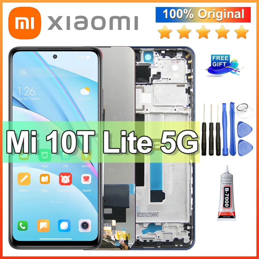 หน้าจอสัมผัส LCD พร้อมกรอบดิจิทัล สําหรับ Xiaomi Mi 10T Lite 5G ...