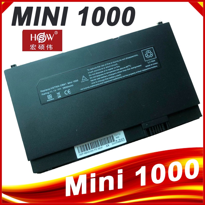 แบตเตอรี่แล็ปท็อปสำหรับ HP/สำหรับ COMPAQ Mini 700 730 1000 1100 Series ...