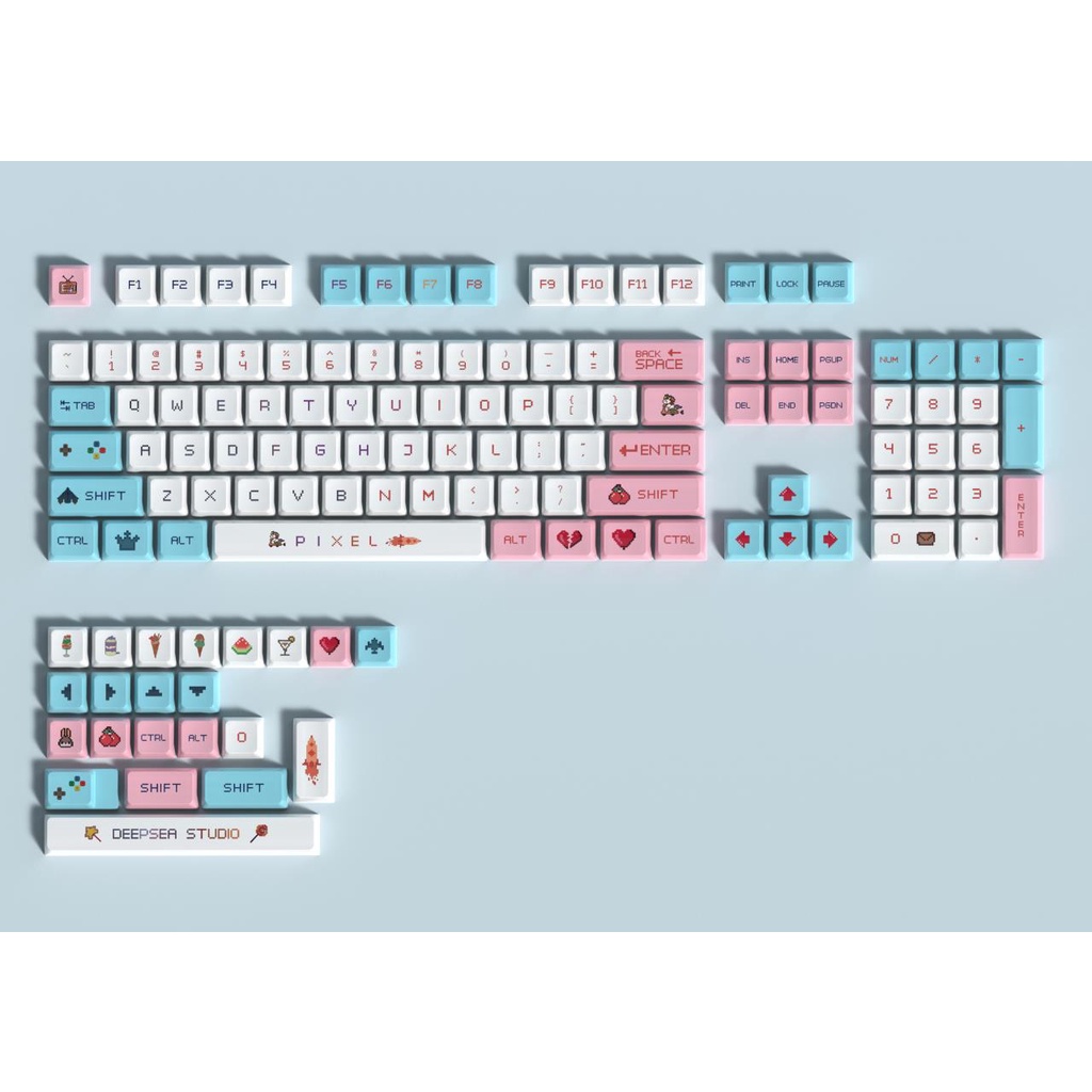 PBT คีย์บอร์ดแบบกลไก XDA/MDA/Cherry Profile สำหรับ Gateron Cherry MX ...