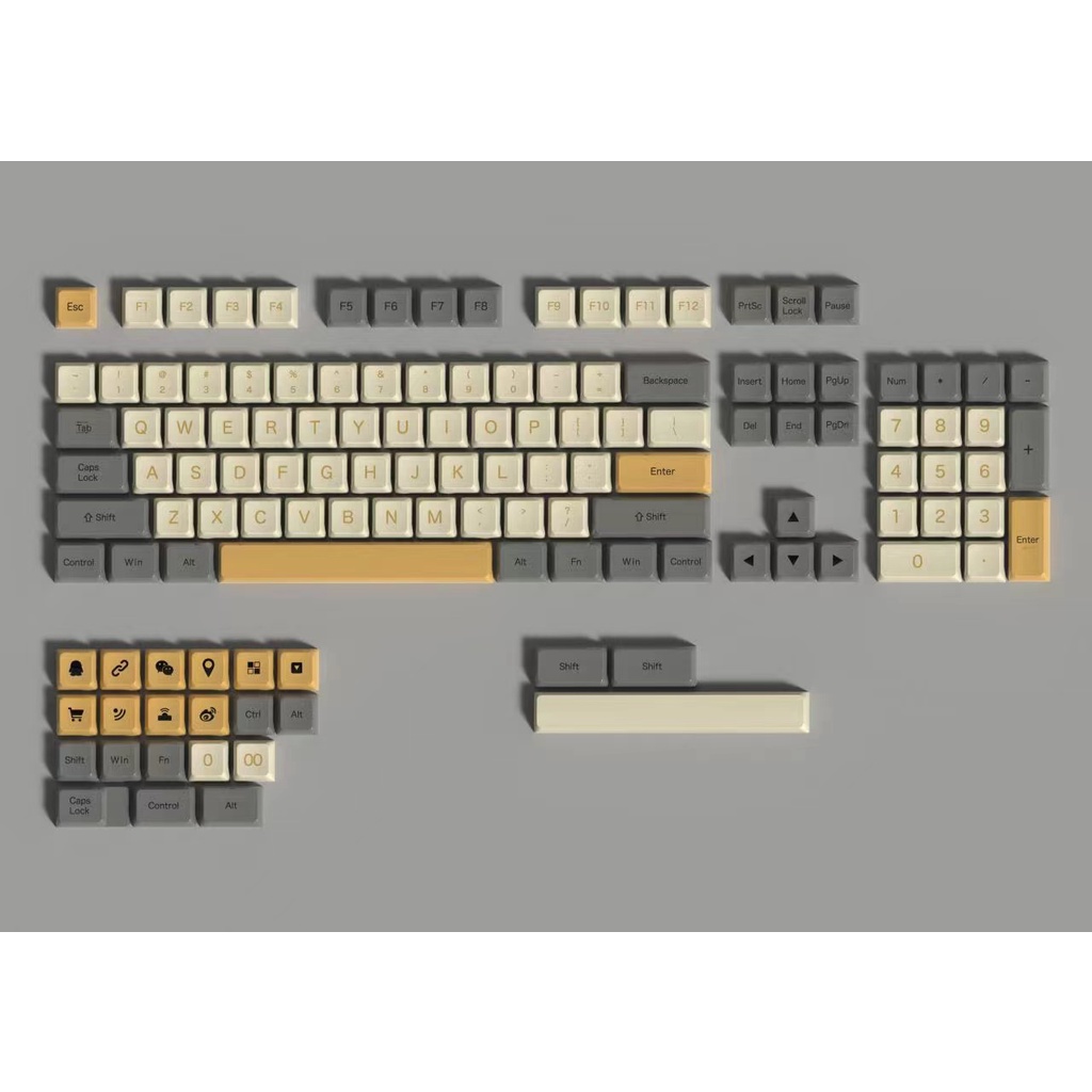 PBT คีย์บอร์ดแบบกลไก XDA/MDA/Cherry Profile สำหรับ Gateron Cherry MX ...