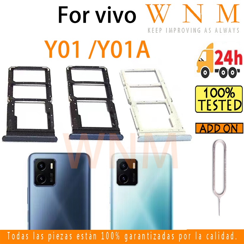 ใหม่ อะแดปเตอร์ช่องใส่ซิมการ์ด SD แบบเปลี่ยน สําหรับ vivo Y01 Y01A ...