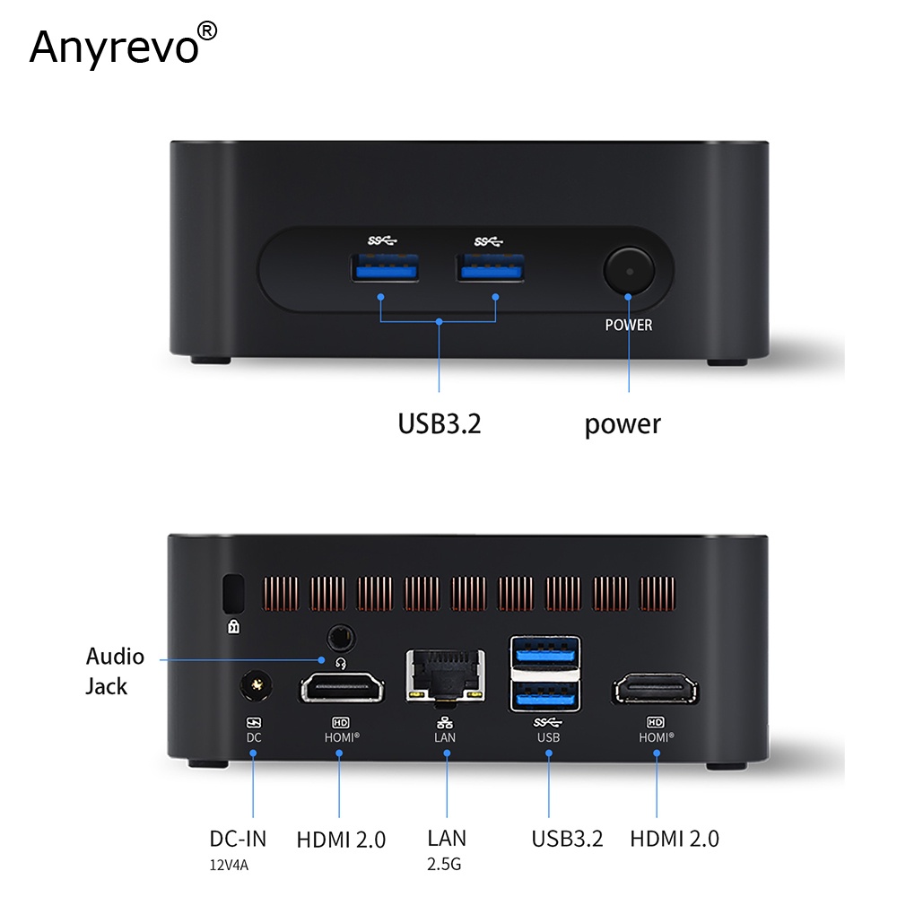 Mini PC 12th Gen Intel Alder Lake N95 Quad Core Windows 10 พร้อมบลูทูธ ...