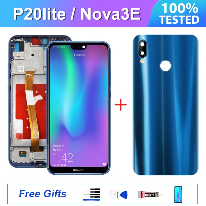 หน้าจอสัมผัส LCD พร้อมฝาครอบแบตเตอรี่ สําหรับ Huawei P20 Lite Nova 3E | Shopee Thailand