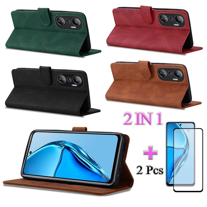 2 IN 1 Infinix Hot 20 4G X6826 X6826B X6826C กระเป๋าสตางค์หนัง Flip เคส ...