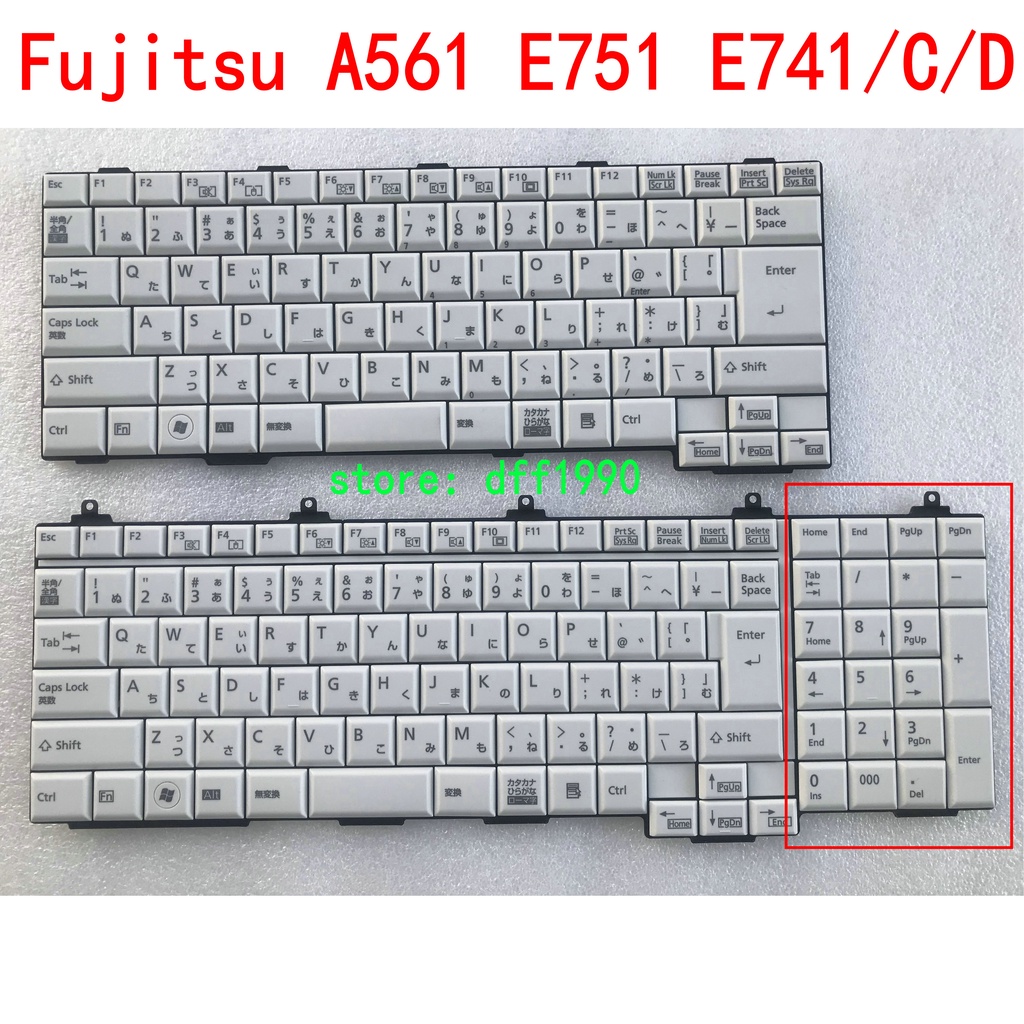 Fujitsu A561 E751 E742/F E752 E741/C/D คีย์บอร์ด JP | Shopee Thailand