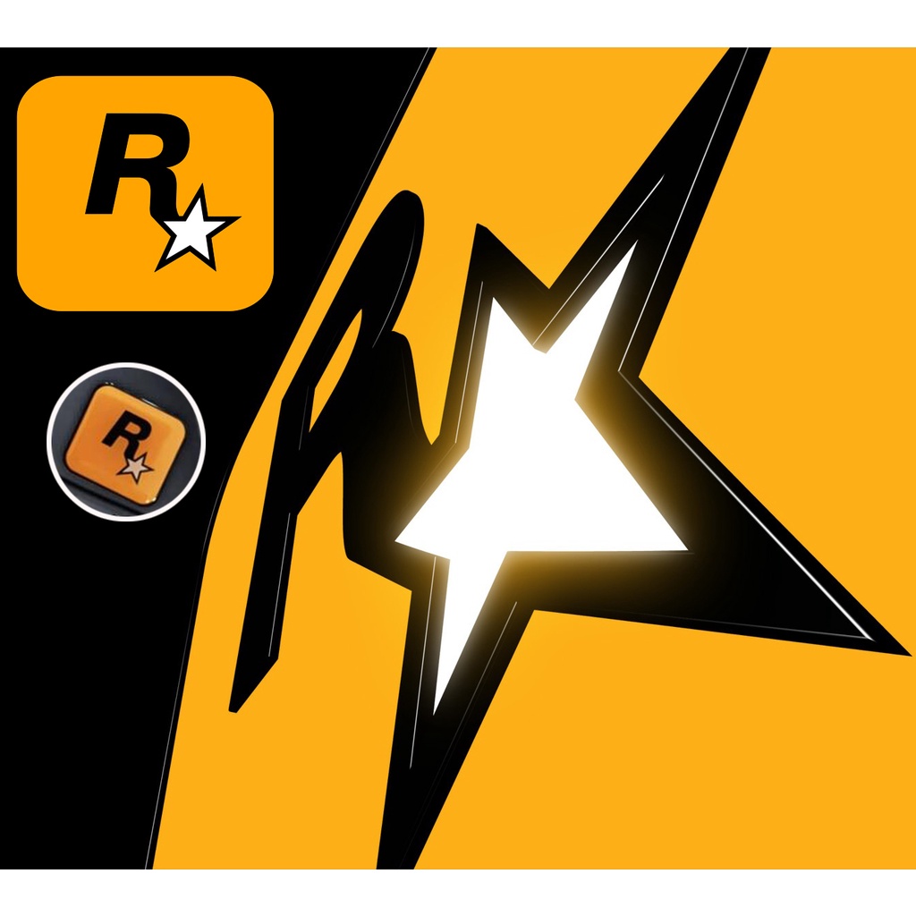สติกเกอร์ไวนิล ลายโลโก้เกม Rockstar 3D GTA5 สําหรับติดตกแต่ง | Shopee ...