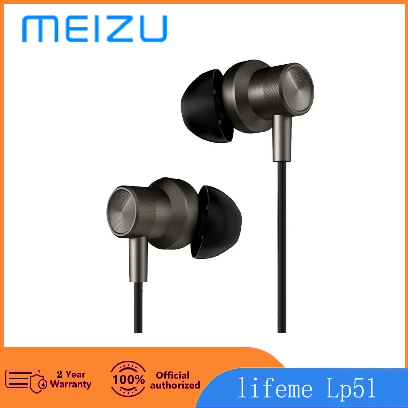 Meizu LP51 ชุดหูฟังอินเอียร์ แบบมีสาย HIFI เสียงเพลง และรีโมตคอนโทรล | Shopee Thailand