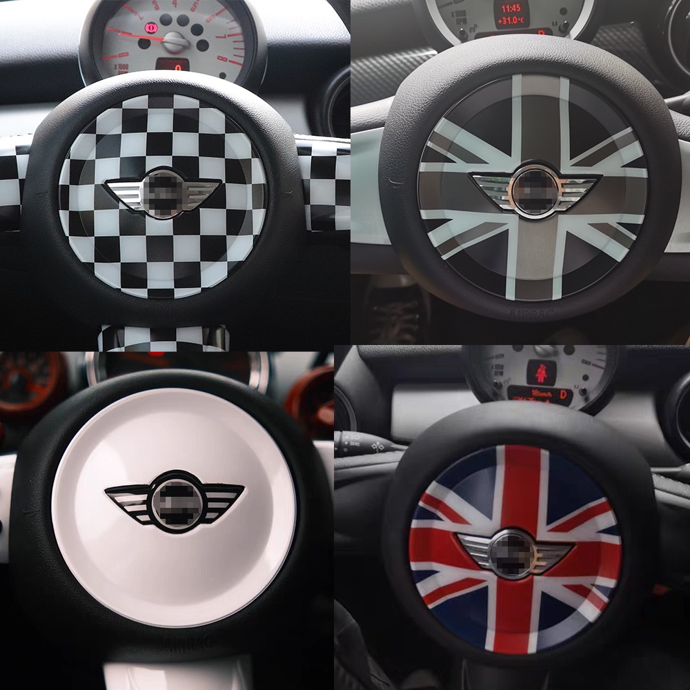 สติกเกอร์ติดพวงมาลัยรถยนต์ สําหรับ MINI Cooper One R55 R56 R57 R58 R60 ...
