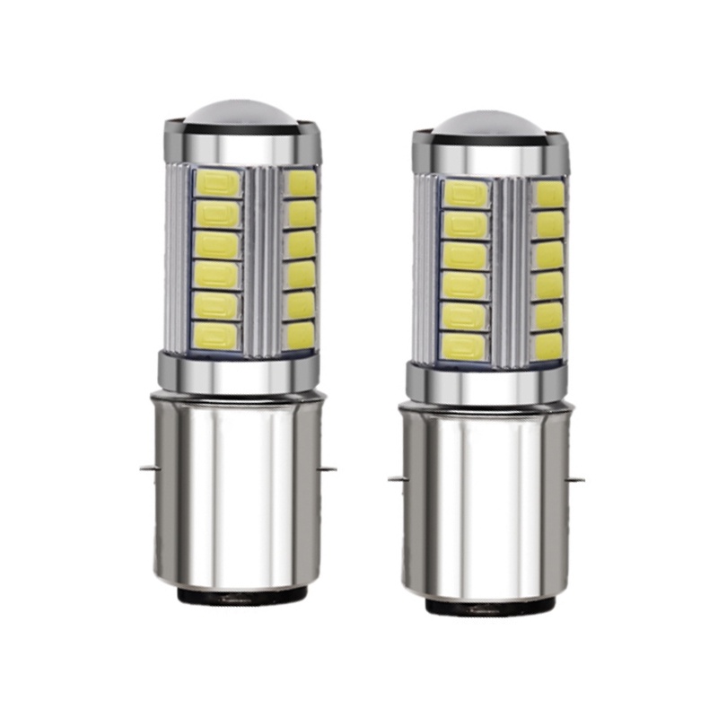 2pcs BA20D H6 ไฟหน้ารถจักรยานยนต์หลอดไฟ 5730 5630 33SMD LED มอเตอร์ไซด์ ...