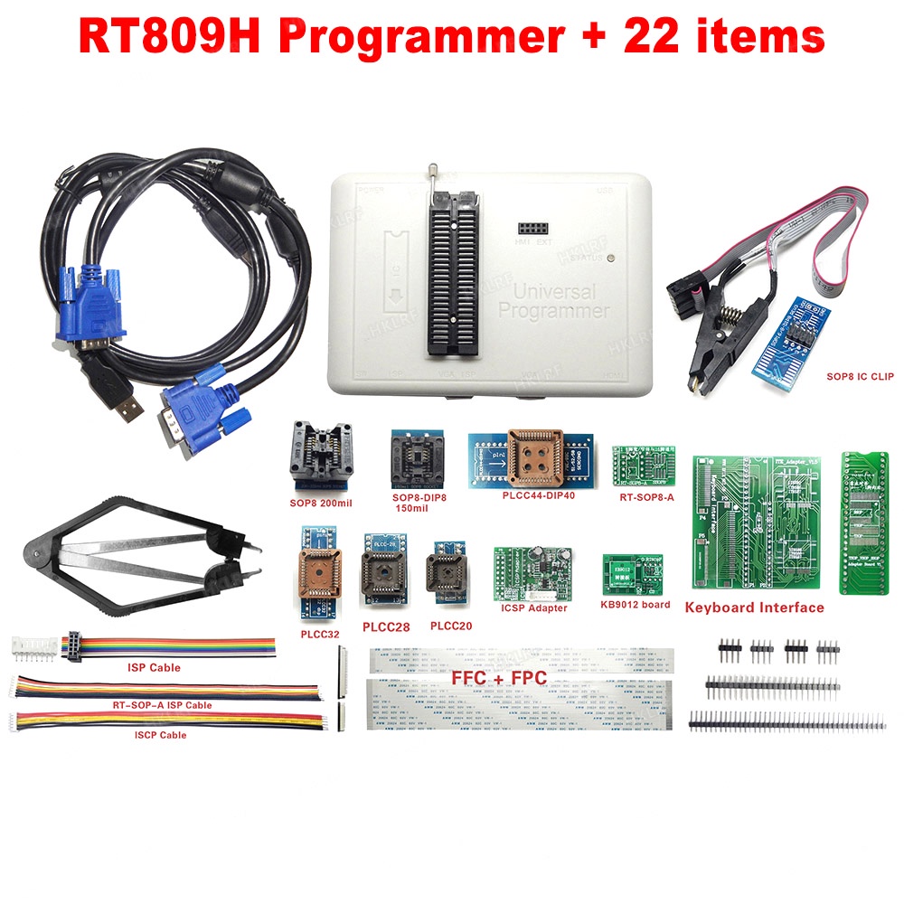 ของแท้ Edid Cable RT809H เครื่องคิดเลขโปรแกรม USB EMMC-Nand พร้อมสาย ...