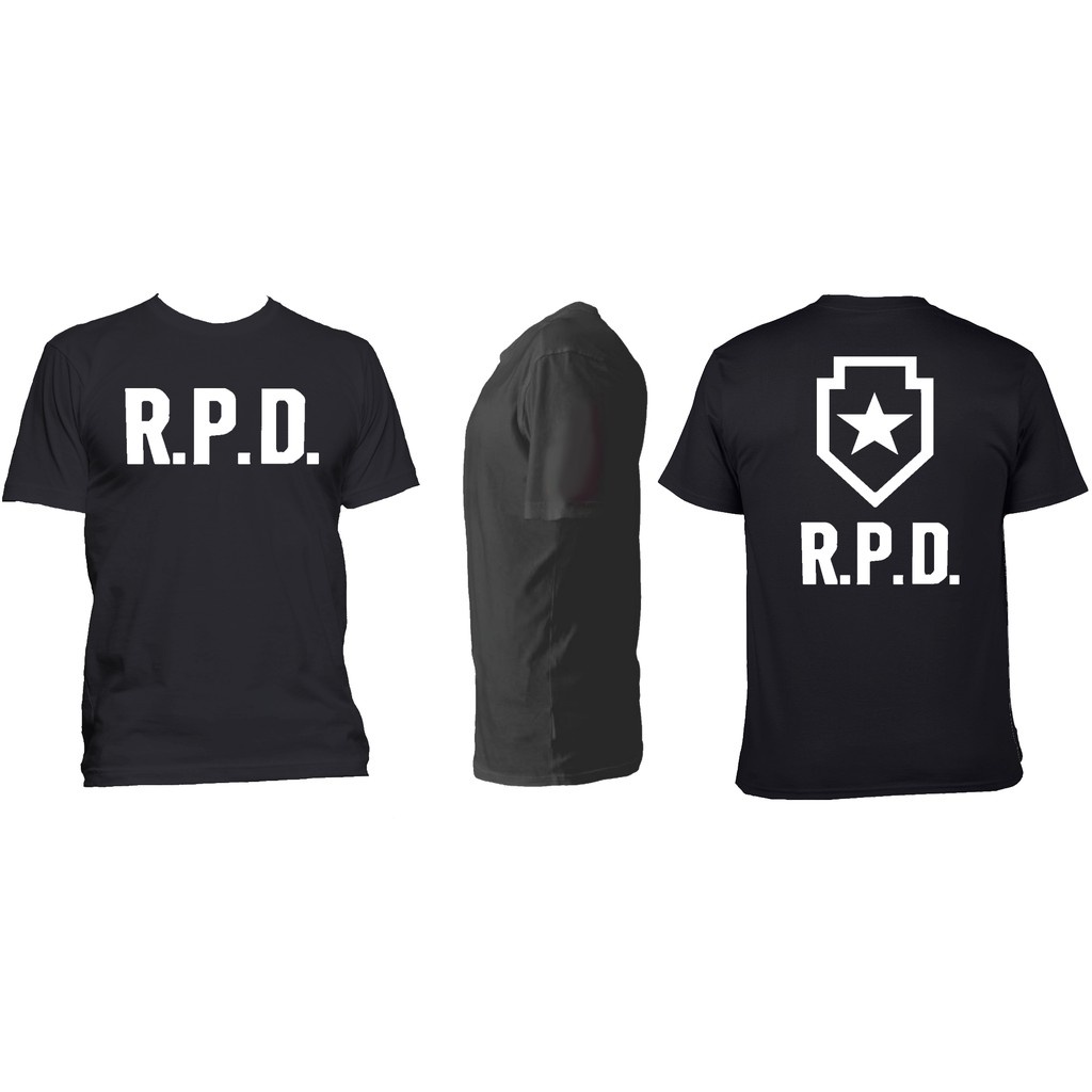 Resident Evil Inspired RPD Shirt (Black) | Shopee Thailand