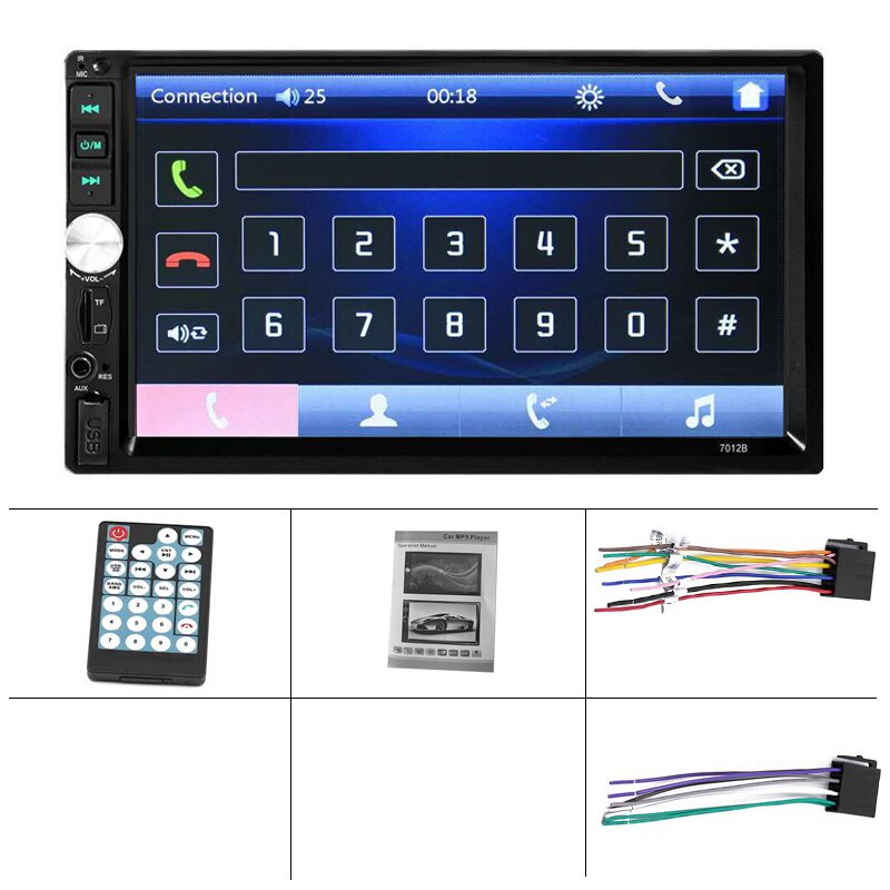 7inch 2 Din Car Radio 7012B Autoradio Multimedia Player Touch Screen ...